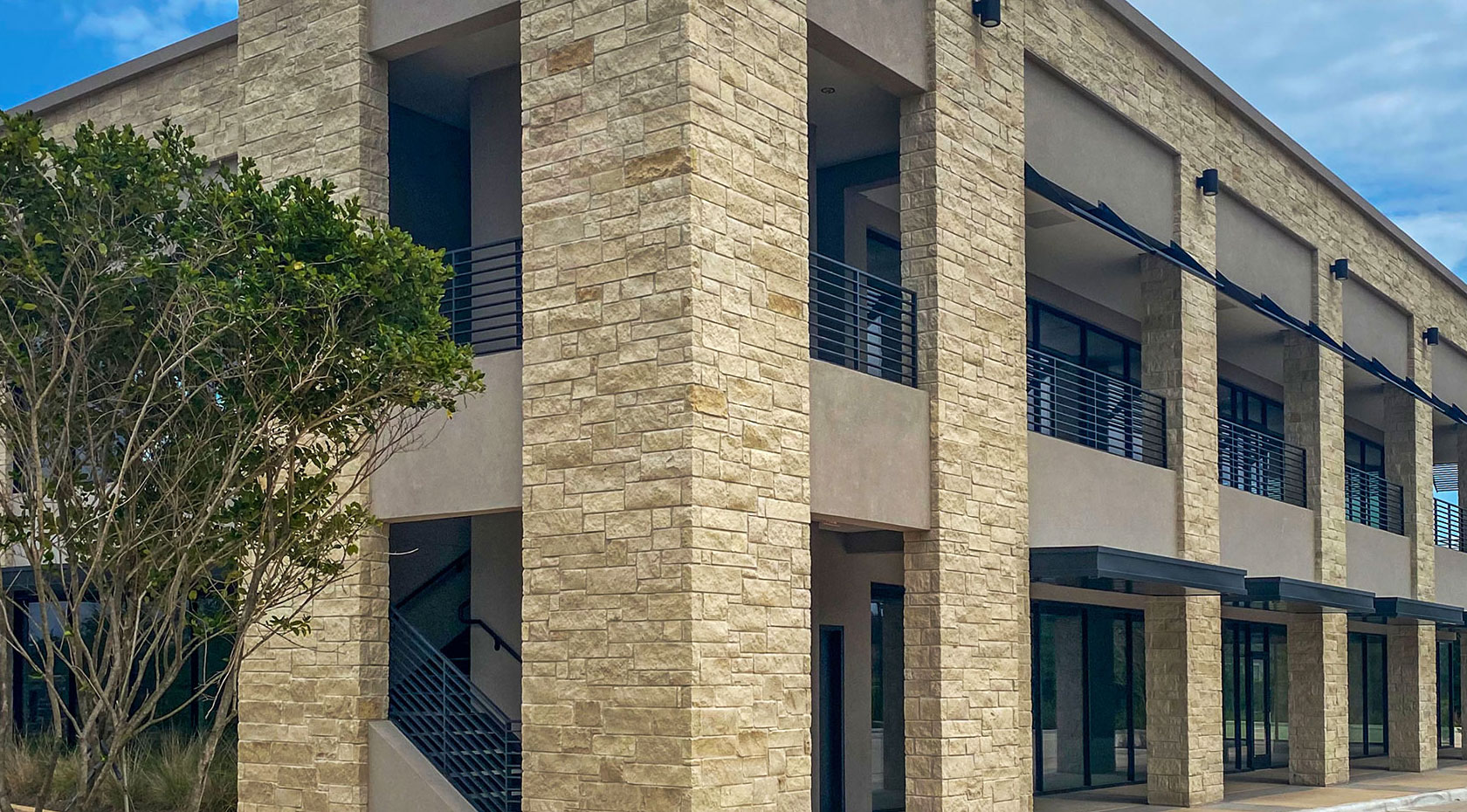 Stone Facade Commercial Building